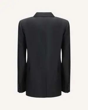 Khaite Rolo Double-breasted Silk And Wool Blazer