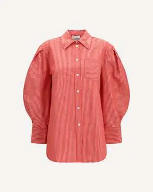 Ganni Balloon Sleeve Shirts For Women