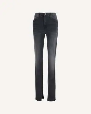 Gucci Skinny Washed Cotton Denim Jeans - Black