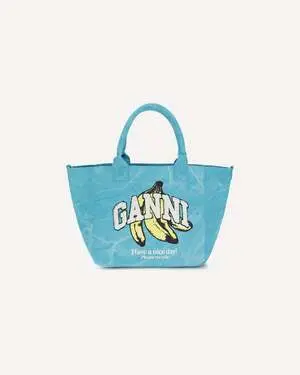 GANNI Banana Print Tote Bag