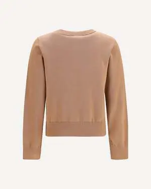 GANNI Cherry-print Cotton Crew Neck Sweater
