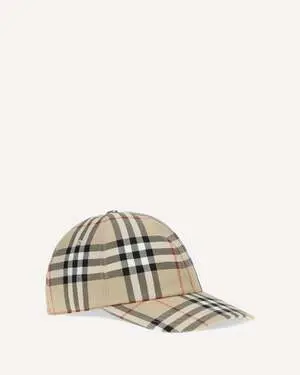Burberry Check Cotton Baeball Cap