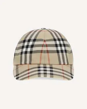 Burberry Check Cotton Baeball Cap