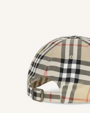 Burberry Check Cotton Baeball Cap