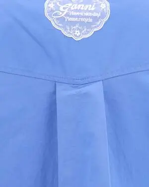 GANNI Cotton Shirt With Lace Details
