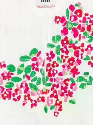 MII Gaia Floral-embroidered Blouse