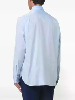 Zegna Stretch-popeline Shirt - Blue