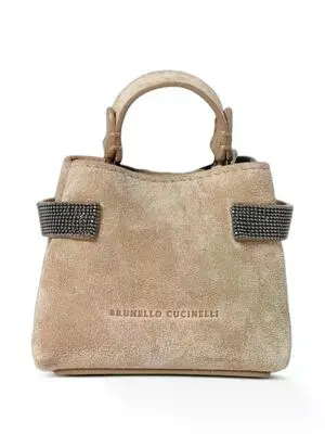 Brunello Cucinelli Micro Essence Suede Tote Bag