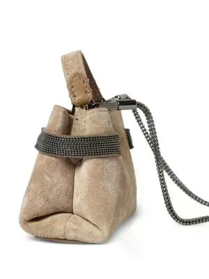 Brunello Cucinelli Micro Essence Suede Tote Bag