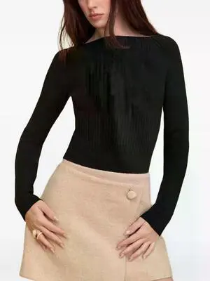 Cult Gaia Lottie Boat-neck Bodysuit - Black