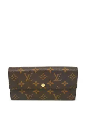 LOUIS VUITTON 2010s Sarah Monogram Wallet - Brown