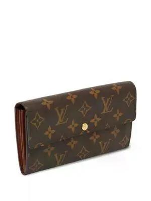 LOUIS VUITTON 2010s Sarah Monogram Wallet - Brown