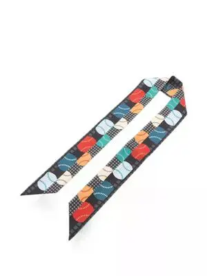 Hermès 2010s Balles De Tennis Twilly Ribbon Scarf