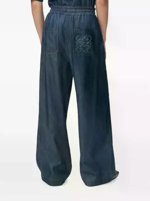 Loewe Drawstring Chambray Trousers