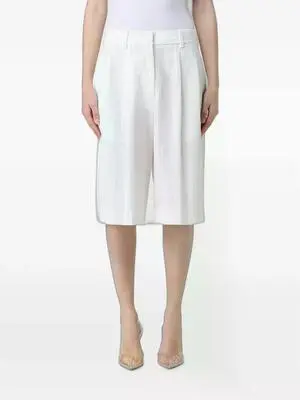 MEIMEIJ Pinstriped Pleated Shorts