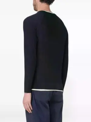 Eleventy Raglan Sleeve Crew Neck Sweater