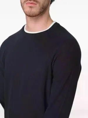 Eleventy Raglan Sleeve Crew Neck Sweater