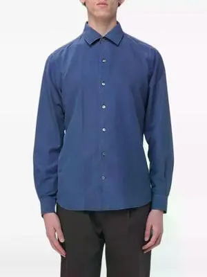 Agnona Long-sleeve Button-up Shirt - Blue