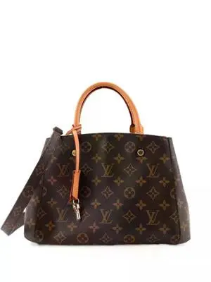 LOUIS VUITTON Monogram Canvas Montaigne Bb Satchel - Brown