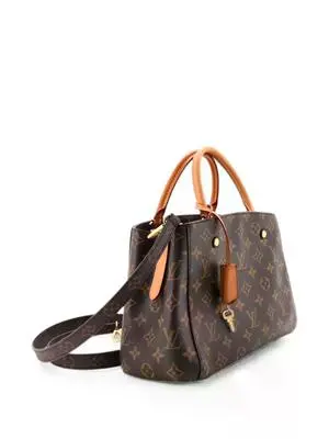 LOUIS VUITTON Monogram Canvas Montaigne Bb Satchel