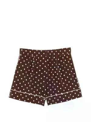 P.a.r.o.s.h Polka-dot Silk Shorts