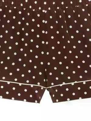 P.a.r.o.s.h Polka-dot Silk Shorts