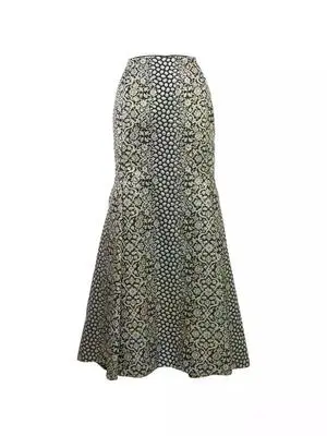 Carolina Herrera Jacquard Maxi Skirt