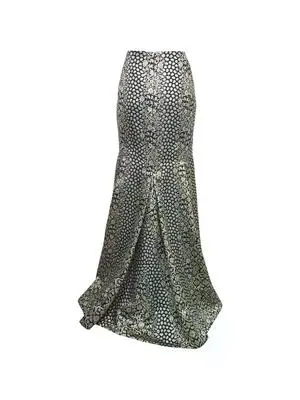 Carolina Herrera Jacquard Maxi Skirt