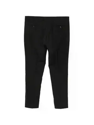 DANIELE ALESSANDRINI Tailored Trousers With Pressed Crease - Black