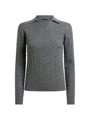 Etro Wool Paisley Cable-knit Sweater