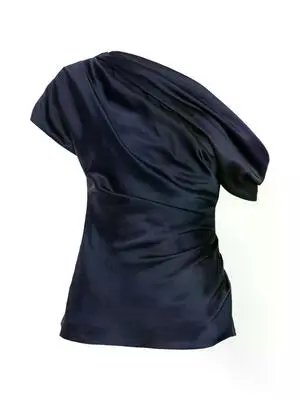 Simkhai One-shoulder Draped Top - Blue