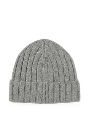 Emporio Armani Ribbed Knit Beanie Hat