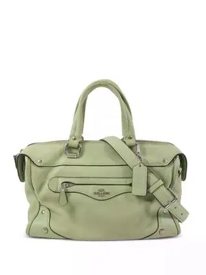 COACH VINTAGE Millie Leather Tote Bag - Green