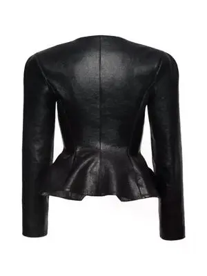Magda Butrym Leather Peplum Jacket