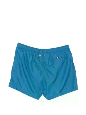 K-WAY Drawstring Swim Shorts With Logo Patch