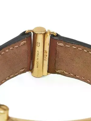 Celine Plaque Leather Bracelet