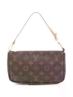 LOUIS VUITTON Monogram Pochette Accessoires Handbag - Brown