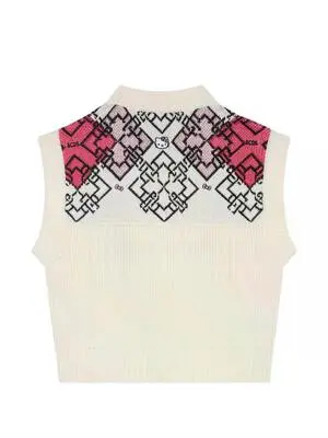 Gcds X Hello Kitty Argyle Sweater Vest