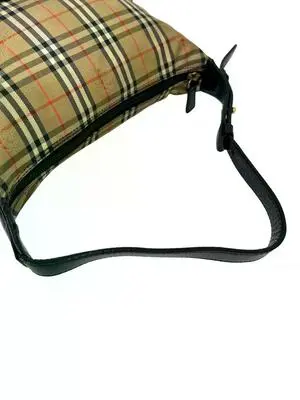 Burberry Haymarket Check Canvas Shoulder Bag