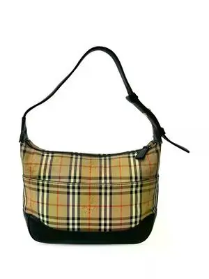 Burberry Haymarket Check Canvas Shoulder Bag