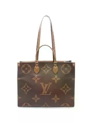 LOUIS VUITTON Monogram Giant Onthego Gm Tote Bag - Brown