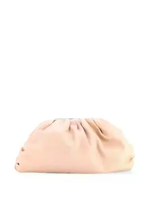 Bottega Veneta The Pouch Leather Clutch Bag - Neutrals