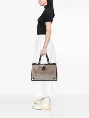 Gucci Gg Crystal Abbey D Ring Tote Bag