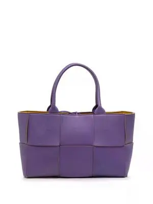 Bottega Veneta Small Nappa Maxi Intrecciato Arco Tote Bag - Purple