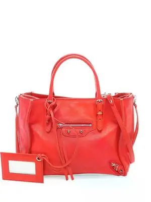 Balenciaga 2000s Mini Paper Handbag - Red