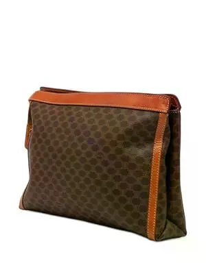 Celine Macadam Coated Canvas Clutch Bag