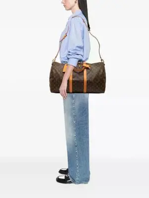 LOUIS VUITTON Keepall Bandouliere 50 Travel Bag - Brown
