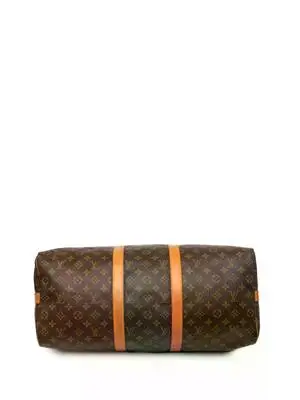 LOUIS VUITTON Keepall Bandouliere 50 Travel Bag - Brown
