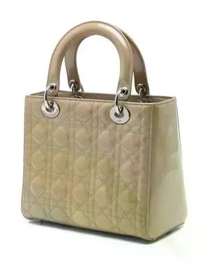 Dior Medium Patent Cannage Lady Satchel