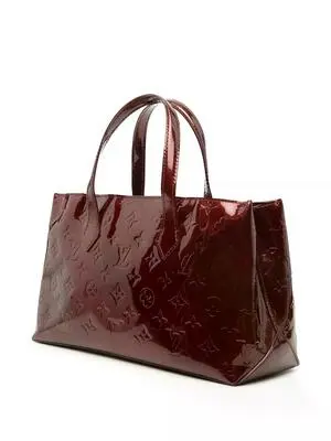 LOUIS VUITTON Monogram Vernis Wilshire Pm Handbag - Red
